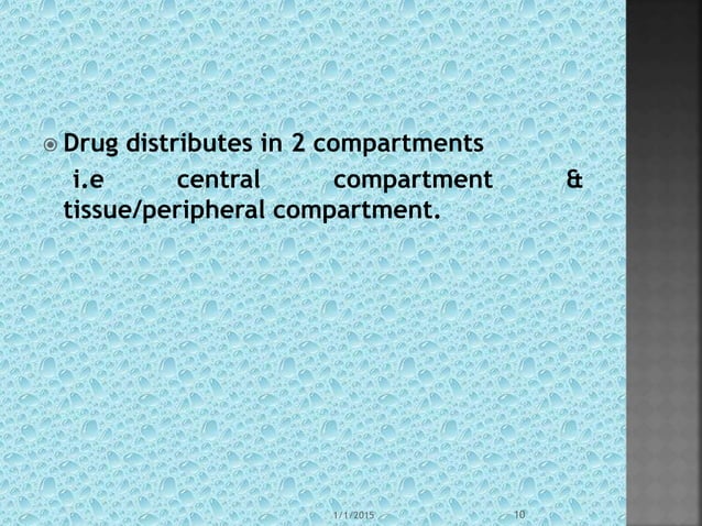 Two compartment model | PPTX