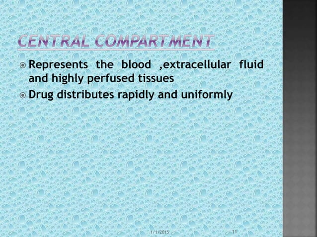 Two compartment model | PPTX