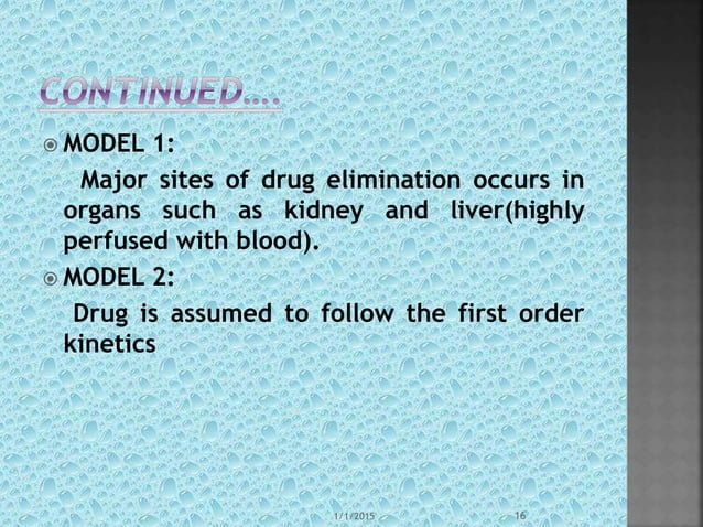 Two compartment model | PPTX