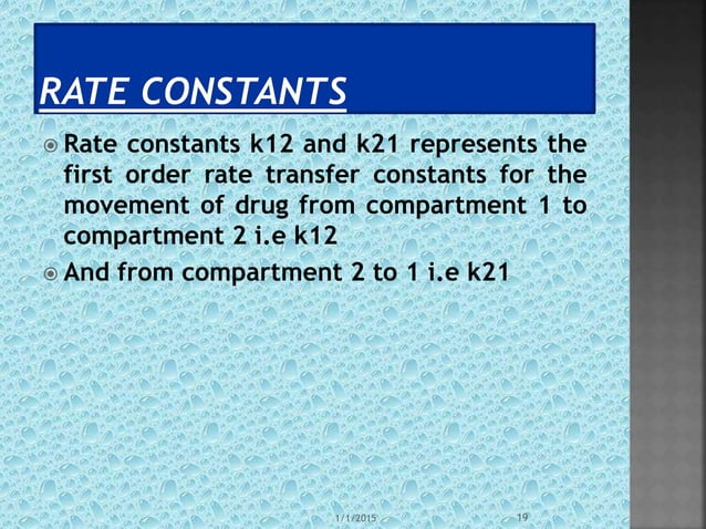 Two compartment model | PPTX