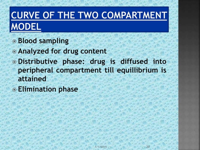Two compartment model | PPTX