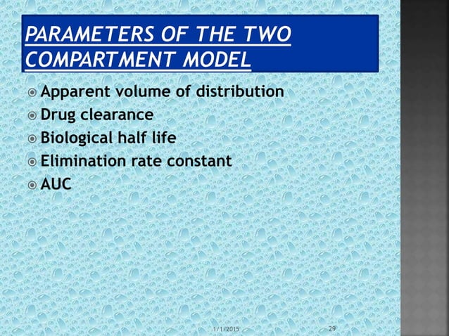 Two compartment model | PPTX