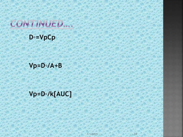 Two compartment model | PPTX