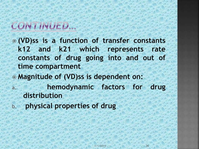 Two compartment model | PPTX