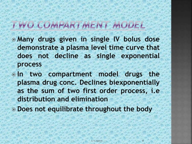 Two compartment model | PPTX
