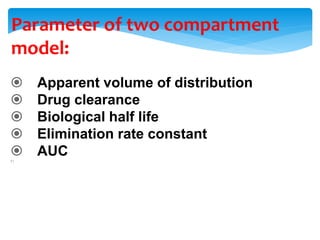 Two compartment model iv bolus muju | PPTX