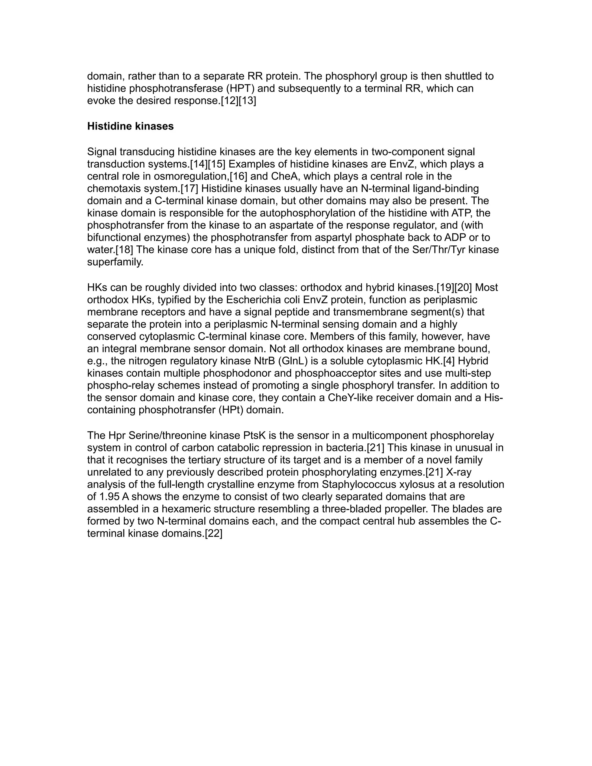 Two component regulatory system | RTF