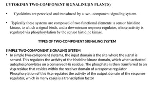 Two component signaling system in plants and bacteria | PPTX