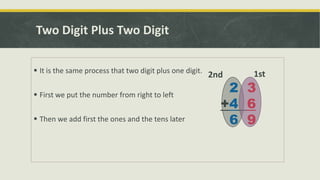 Two digit addition Ivan Cepero | PPTX