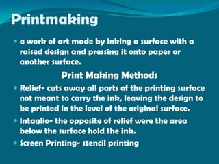 Two dimensional art | PPTX