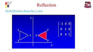 Two dimensional geometric transformation | PPTX
