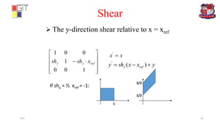 Two dimensional geometric transformation | PPTX