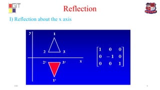 Two dimensional geometric transformation | PPTX
