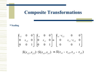 Two dimensional geometric transformations | PPT