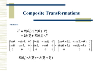 Two dimensional geometric transformations | PPT