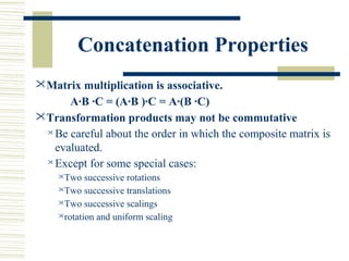 Two dimensional geometric transformations | PPT