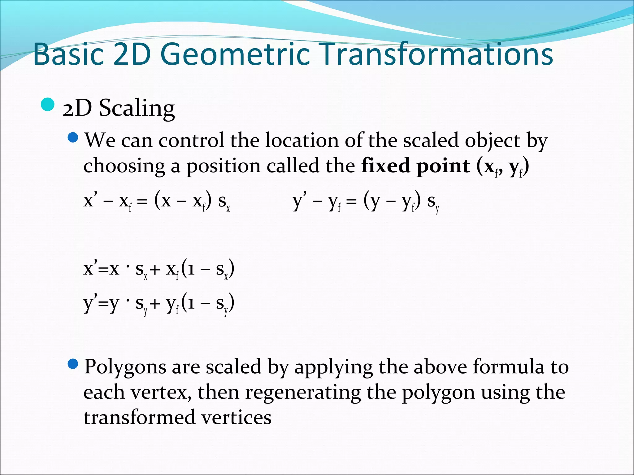 Two dimentional transform | PPT