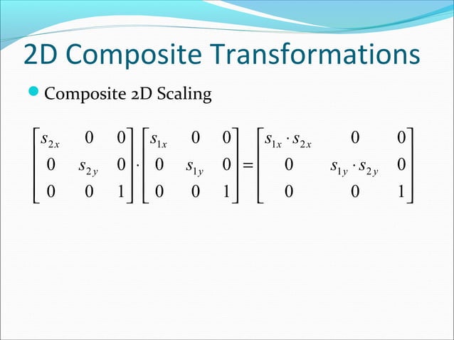 Two dimentional transform | PPT