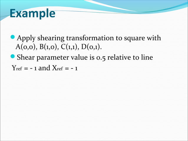 Two dimentional transform | PPT