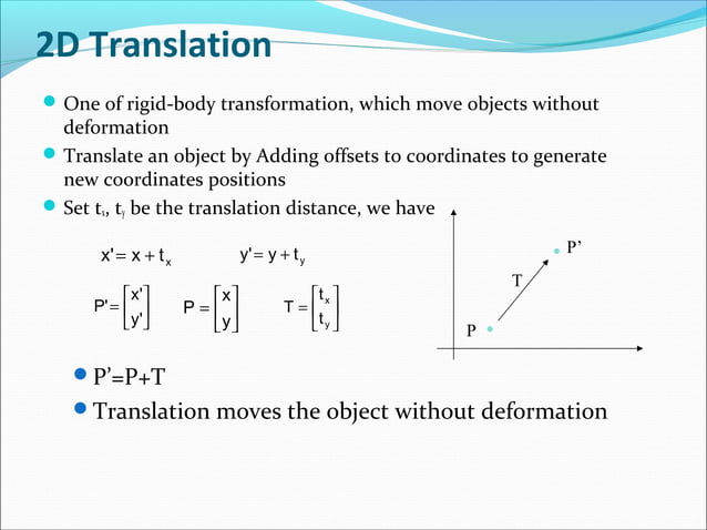 Two dimentional transform | PPT