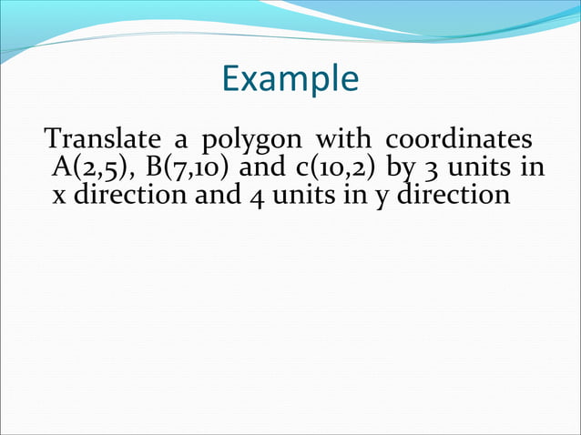 Two dimentional transform | PPT