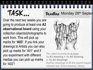 Two Drawing weeks.ppt | Drawing and Sketching | Arts and Crafts