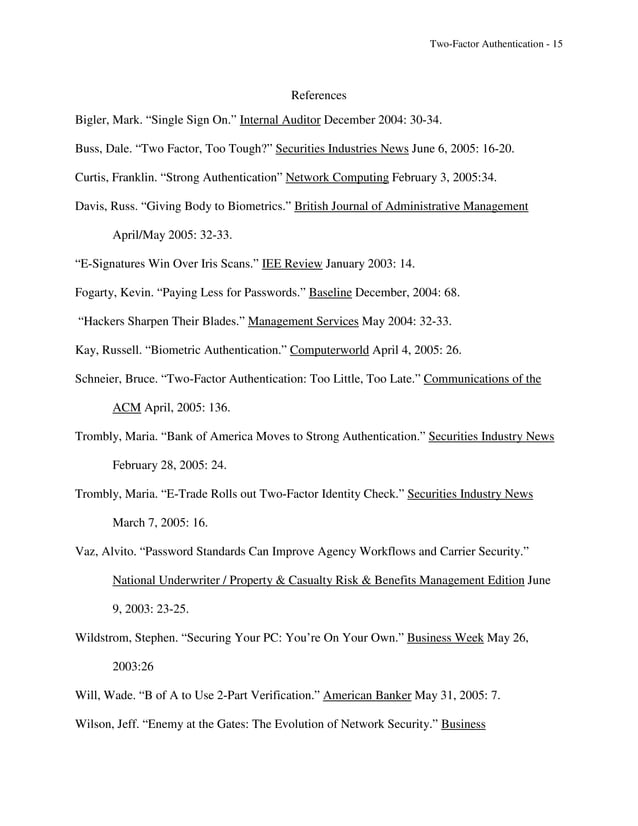 Two factor authentication | PDF