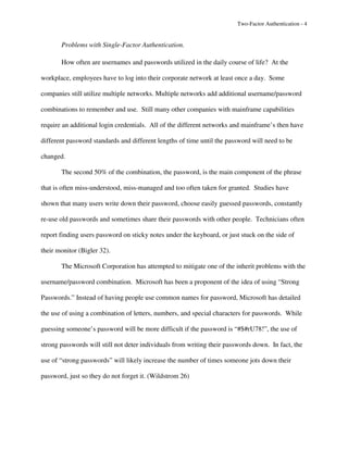 Two factor authentication | PDF