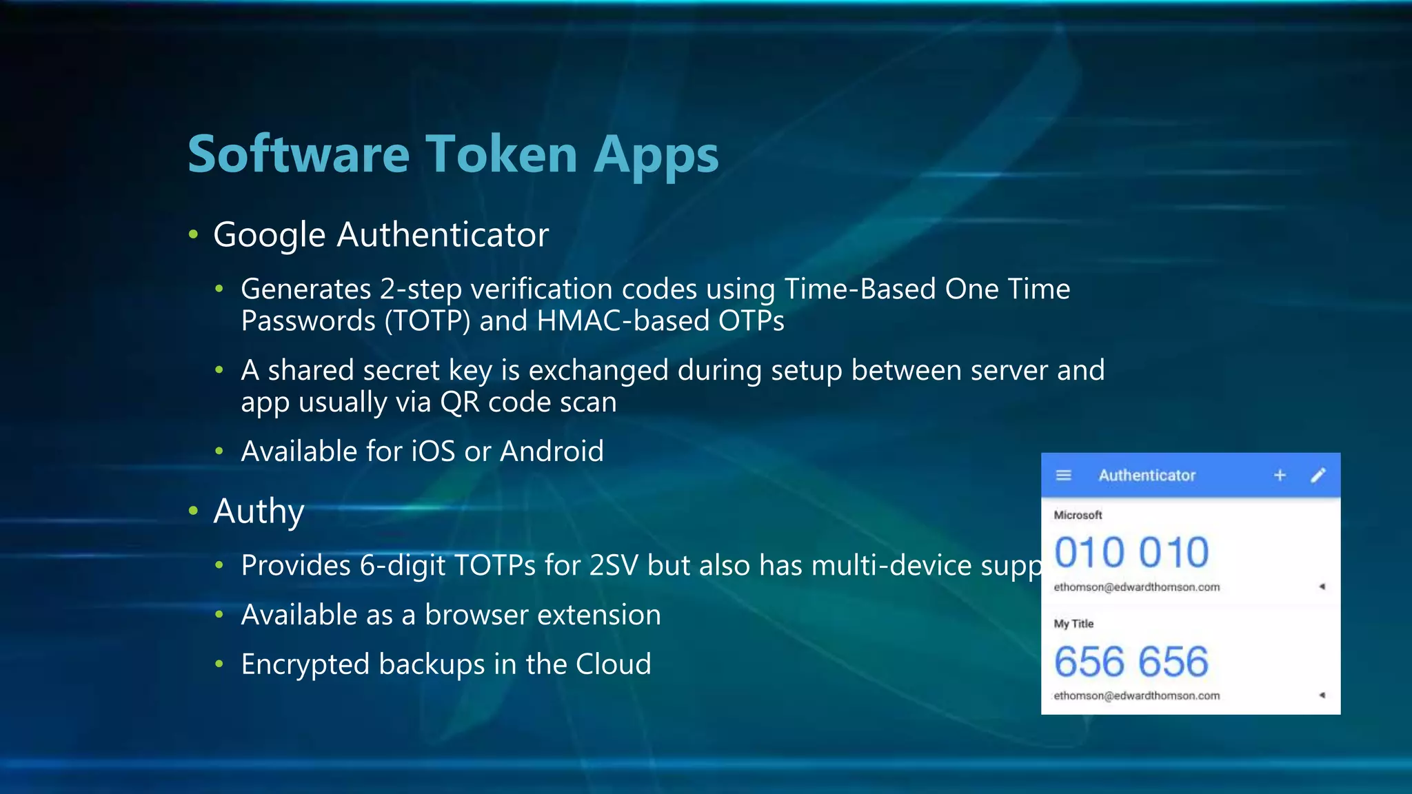 Two factor authentication 2018 | PPTX