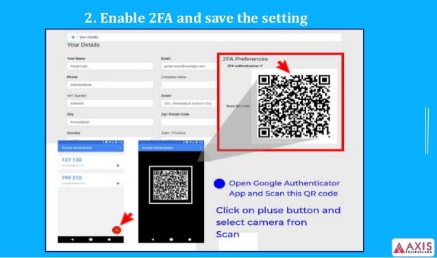 Google authenticator odoo two factor authentication (2FA) login security | PPT