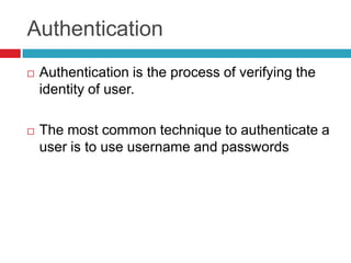 Two factor authentication presentation mcit | PPTX | Internet | Computing