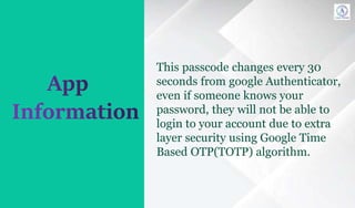 Two factor authentication,Google authenticator in odoo | PPTX