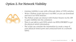 Two Fast Paths to Docker Networking with Brocade VDX | PPTX ...
