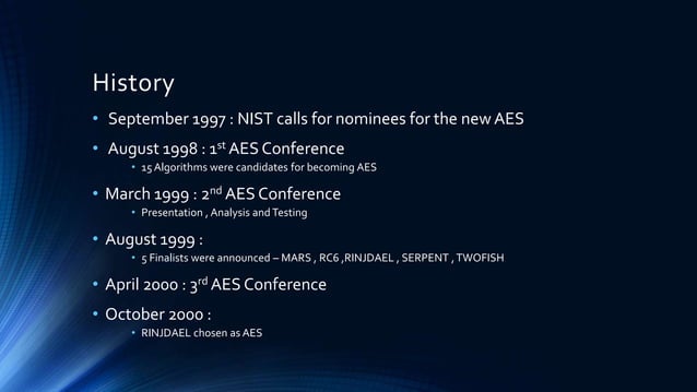 Two fish & Rijndael (AES) Encryption Algorithm | PPT