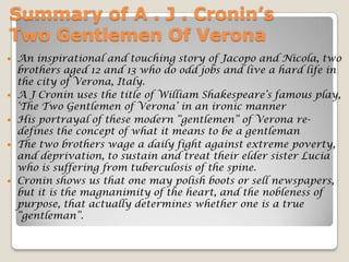 Two Gentlemen Of Verona | PPTX
