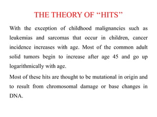 Two hits theory.pptx | Cancer | Diseases and Conditions