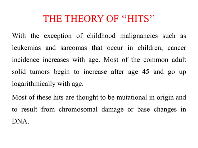 Two hits theory.pptx | Cancer | Diseases and Conditions