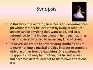 Two Kinds by Amy Tan | PPTX