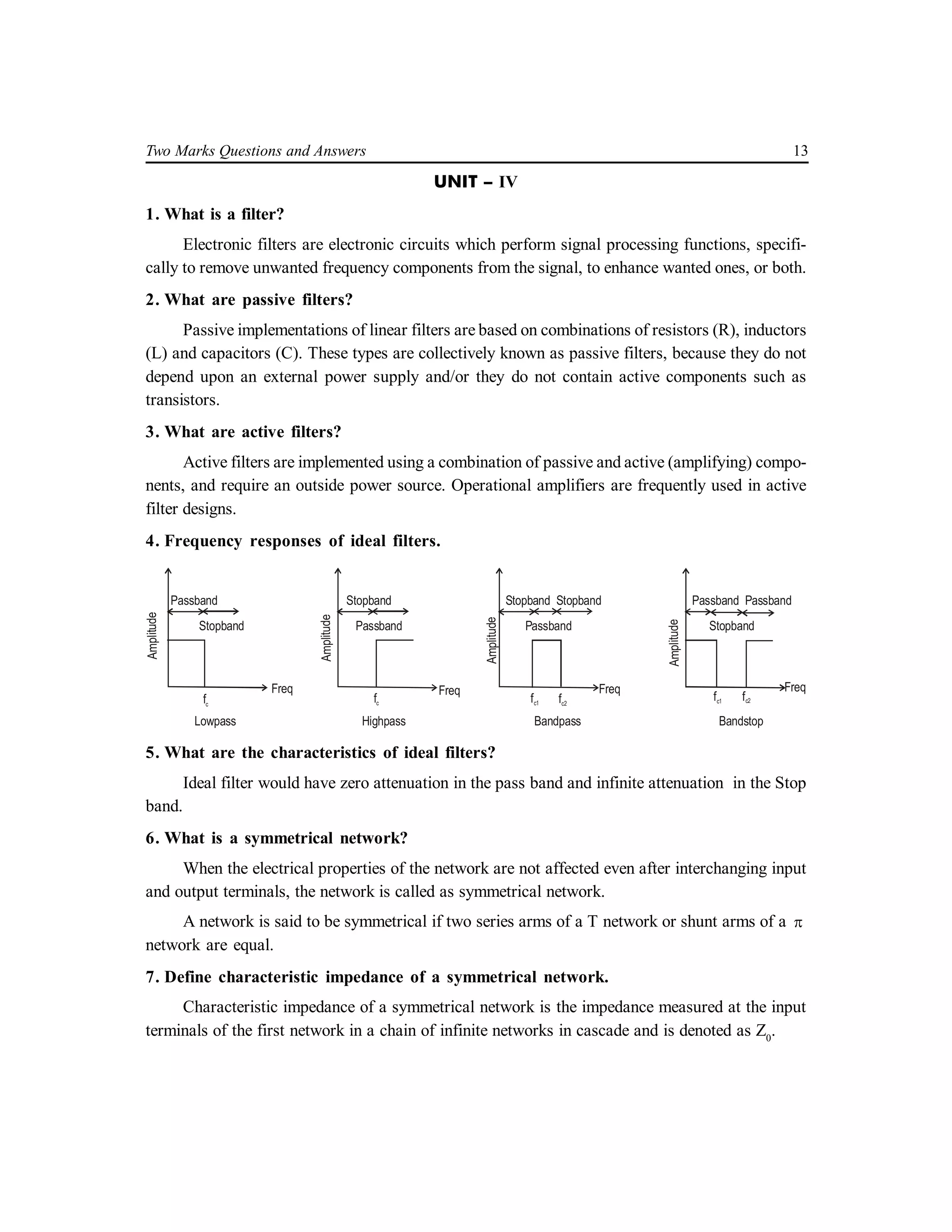 Transmission lines and waveguides -Two marks | PDF