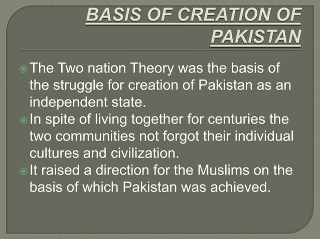 Two nation theory | PPTX