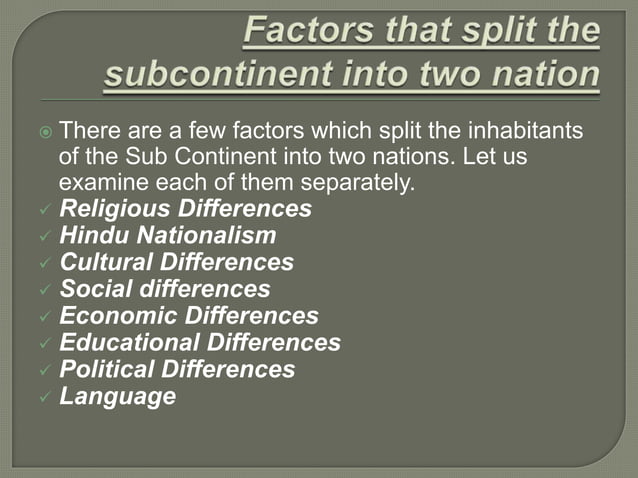 Two nation theory | PPTX