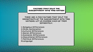 Two Nation Theory of Subcontinent of India | PPTX