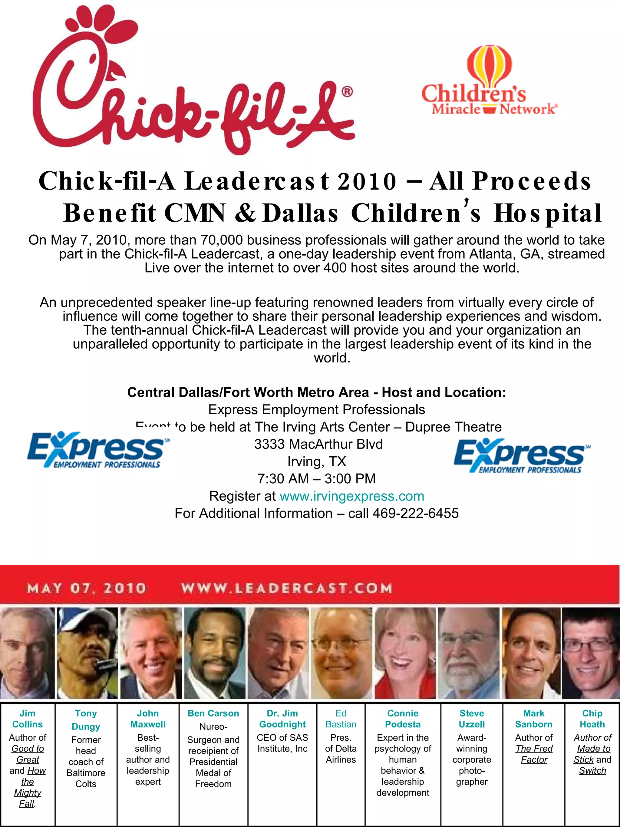 Chick-fil-A Leadercast 2010 | PPT