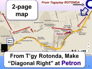 Two page map to mendez conference center tagaytay ppt | PPT ...
