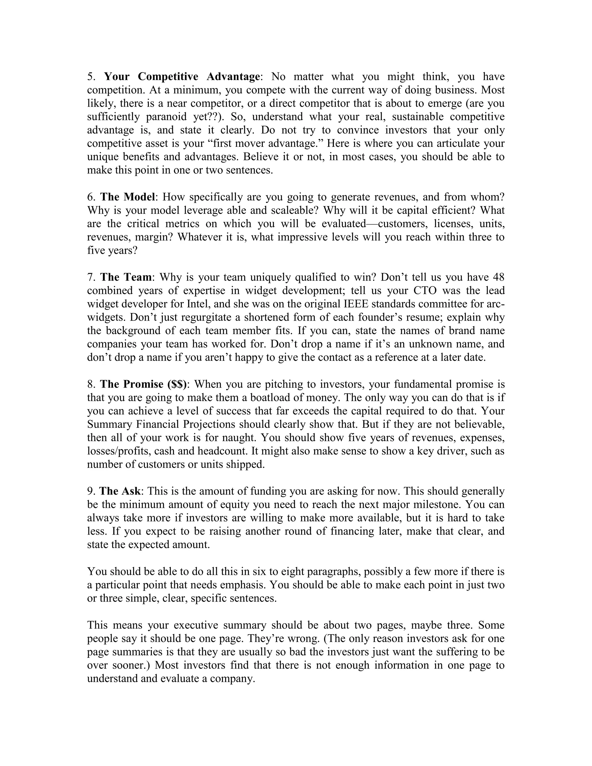 Two pager guide for the bplan | DOCX