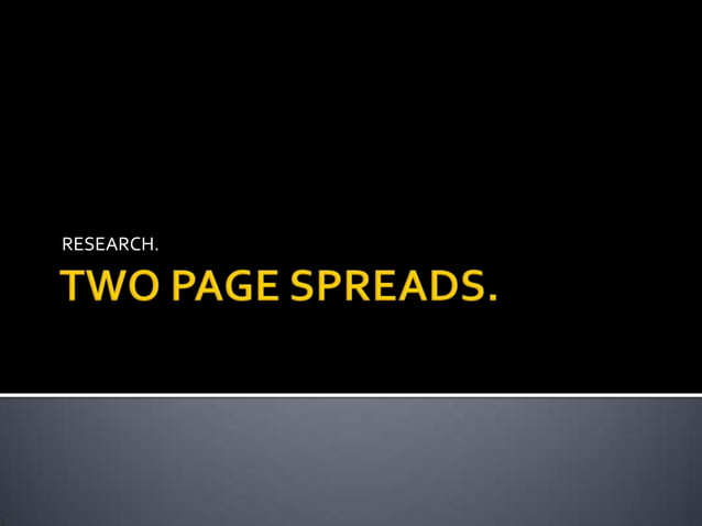 Double Page Spreads | PPT