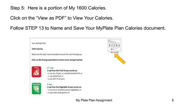 MyPlate Plan PowerPoint Presentation | PPT