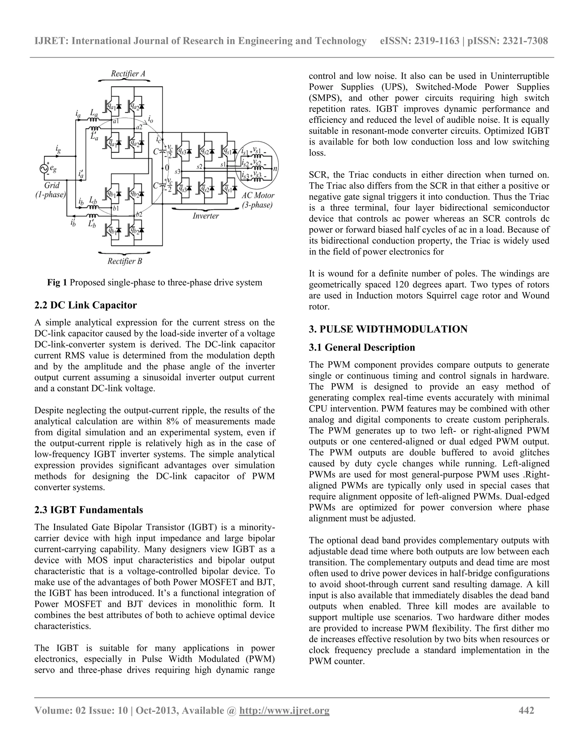 Two Parallel Single Phase Rectifiers By Using Single Phase To Three