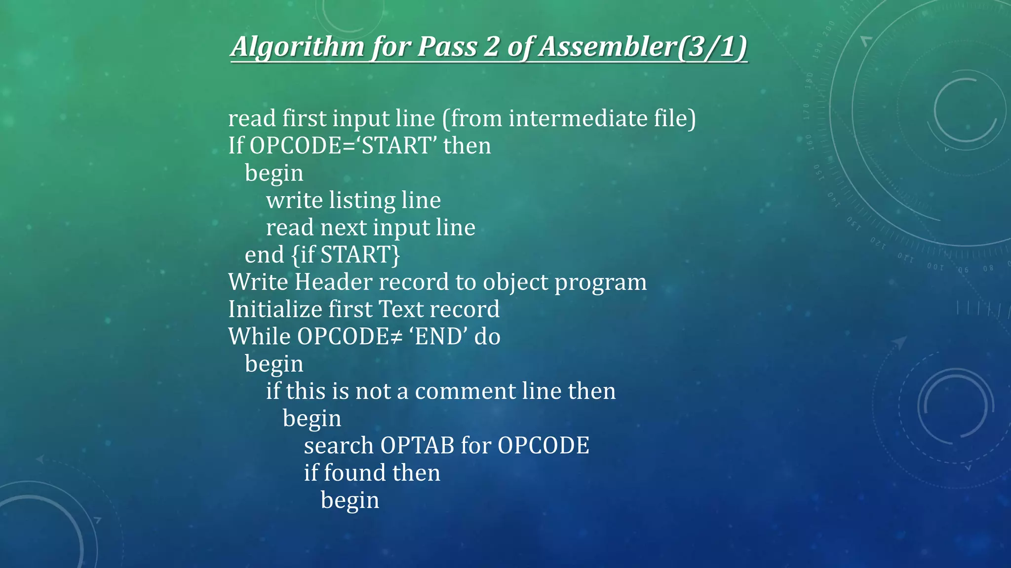 Two pass Assembler | PPTX | Programming Languages | Computing