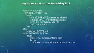Two pass Assembler | PPTX